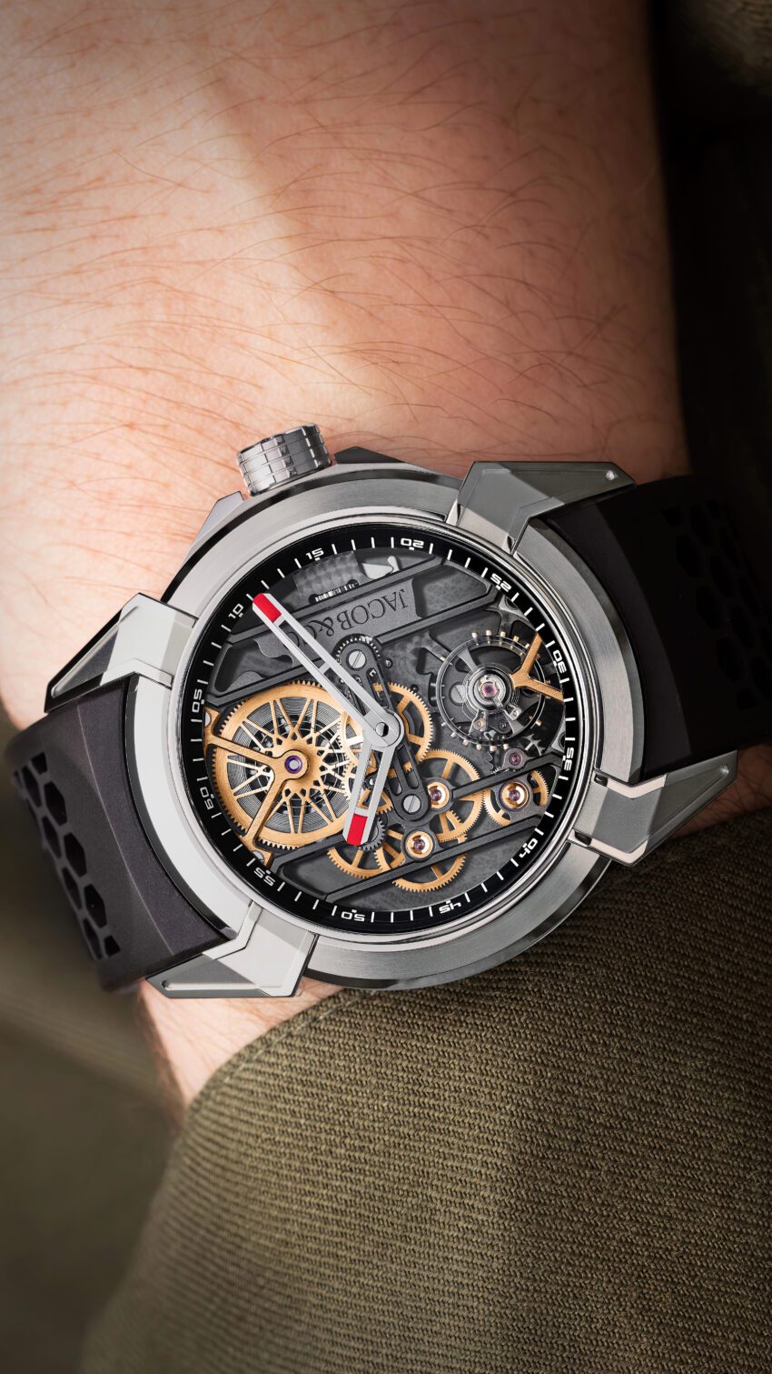 Jacob&Co Epic X Skeleton Titanium Black - Luxury Watches